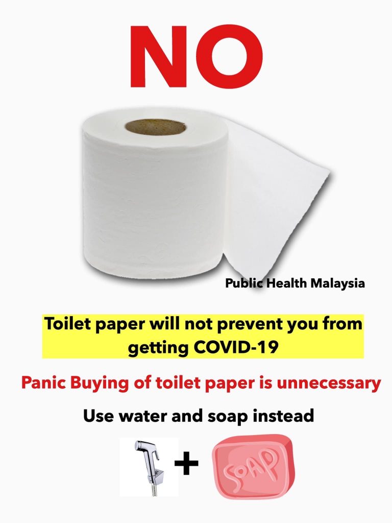 Toilet Paper Cannot Replace Face Masks | Sarawak Tribune
