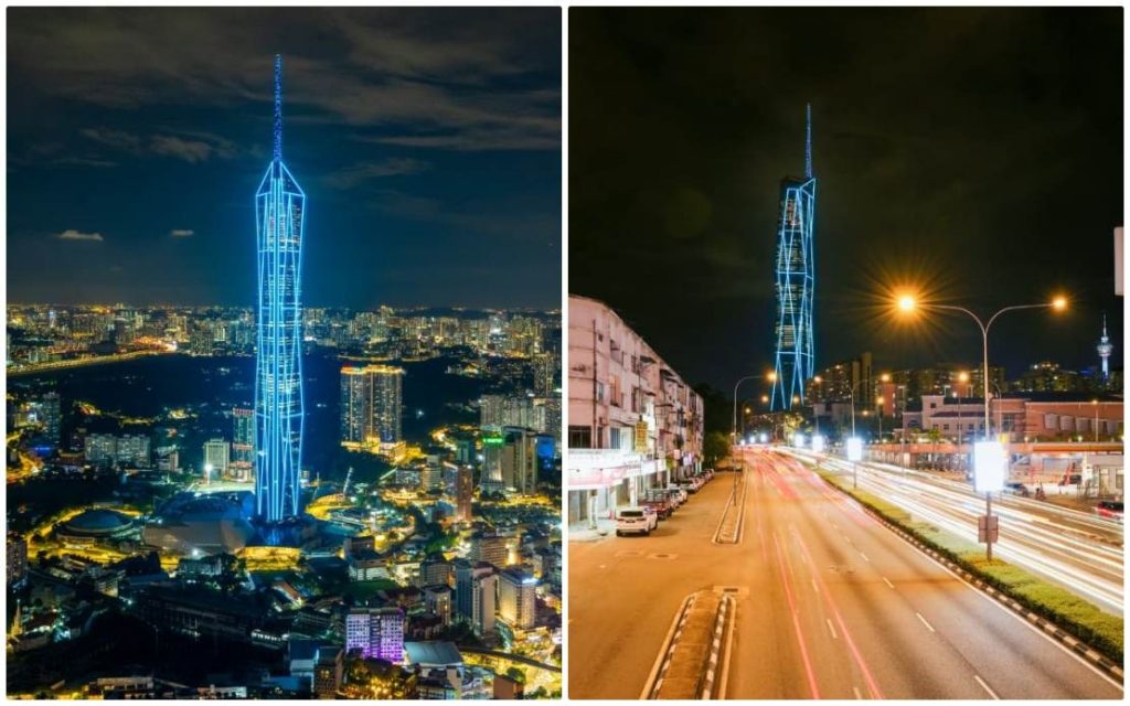 Menara Merdeka 118 Lights Up In Blue For World Children’s Day | Sarawak ...