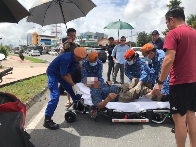 Elderly Man Sustains Head Injury In Roadside Fall | Sarawak Tribune