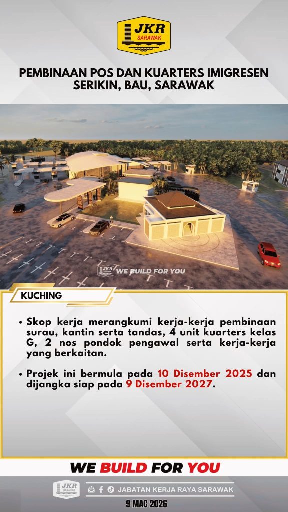 Serikin Border Post Project Nears Completion | Sarawak Tribune